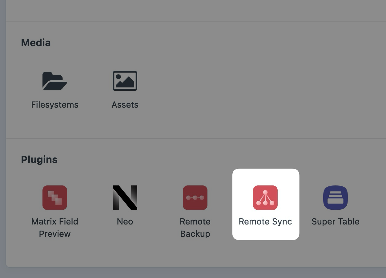 Configuring the Remote Sync Craft CMS plugin